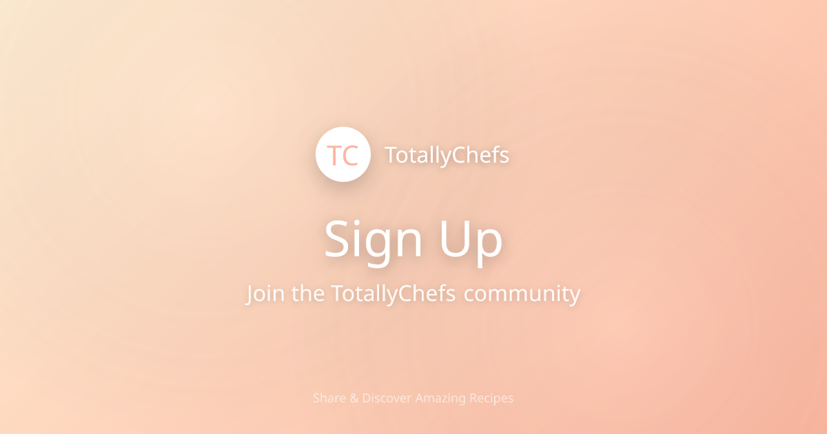 Sign Up @ TotallyChefs